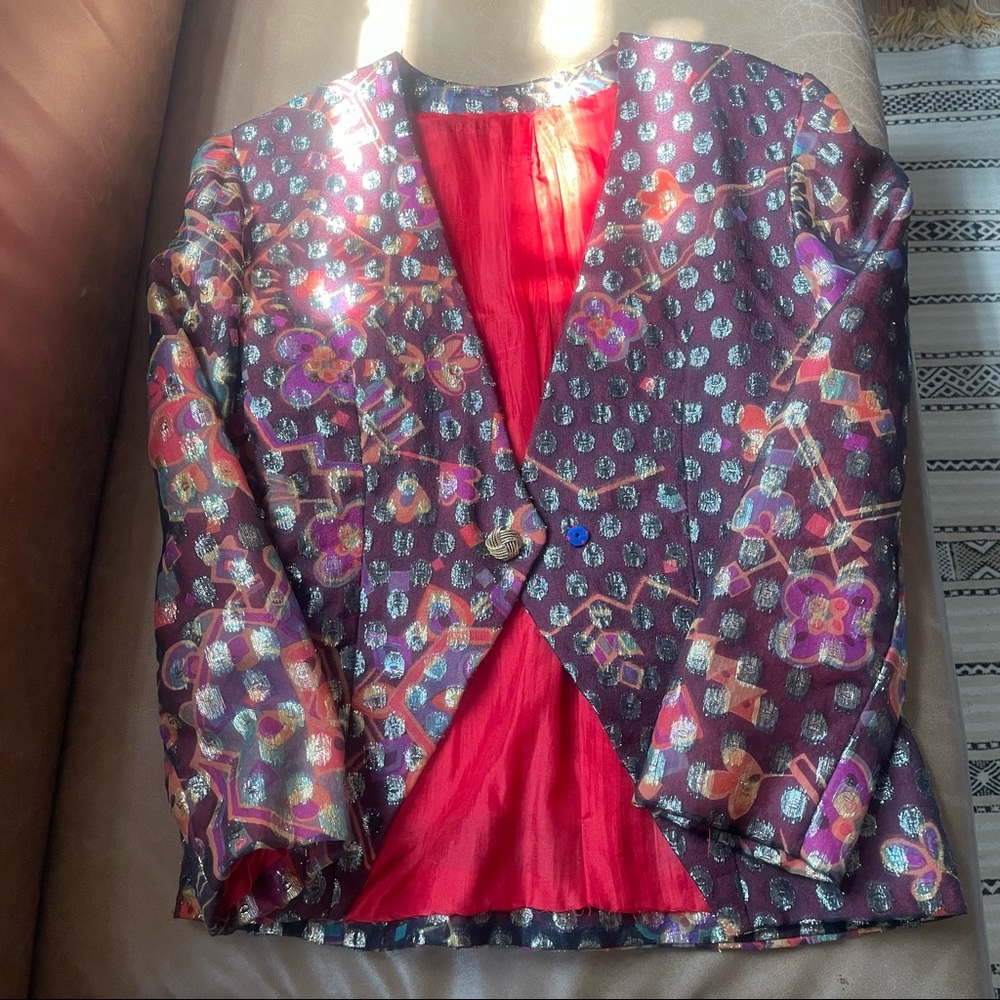 Gorgeous Vintage Metallic Brocade Jacket - Gem